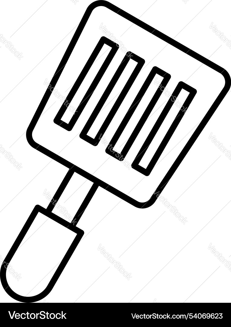 Spatula line icon design Royalty Free Vector Image