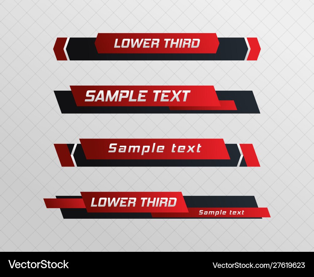 Tv news bar Royalty Free Vector Image - VectorStock