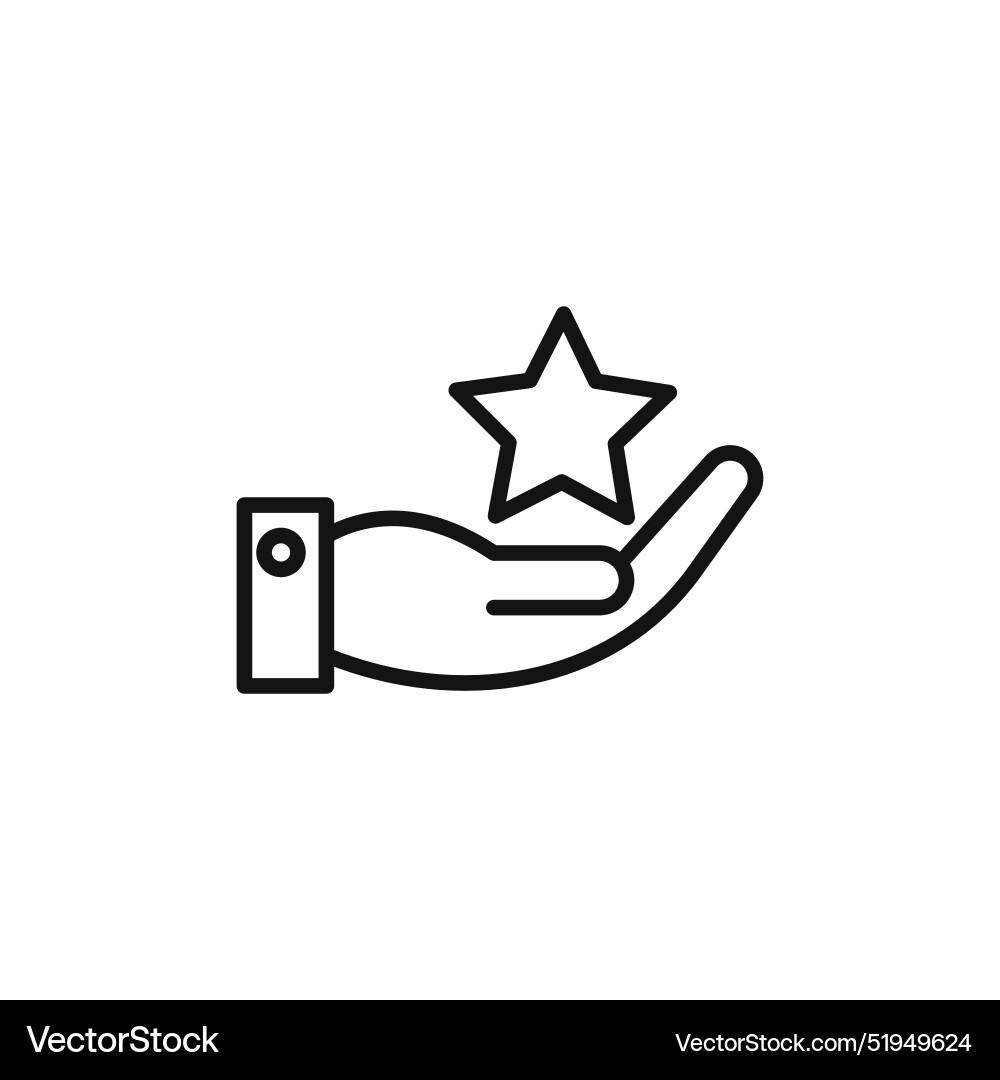 Loyalty program logo sign outline Royalty Free Vector Image