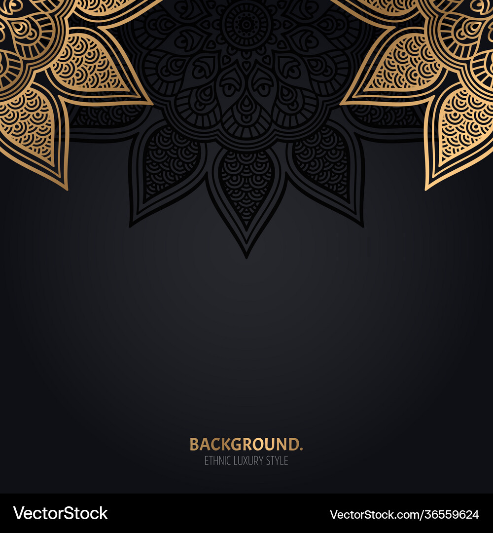Luxury islamic background with mandala – Royalty-Free Vector | VectorStock