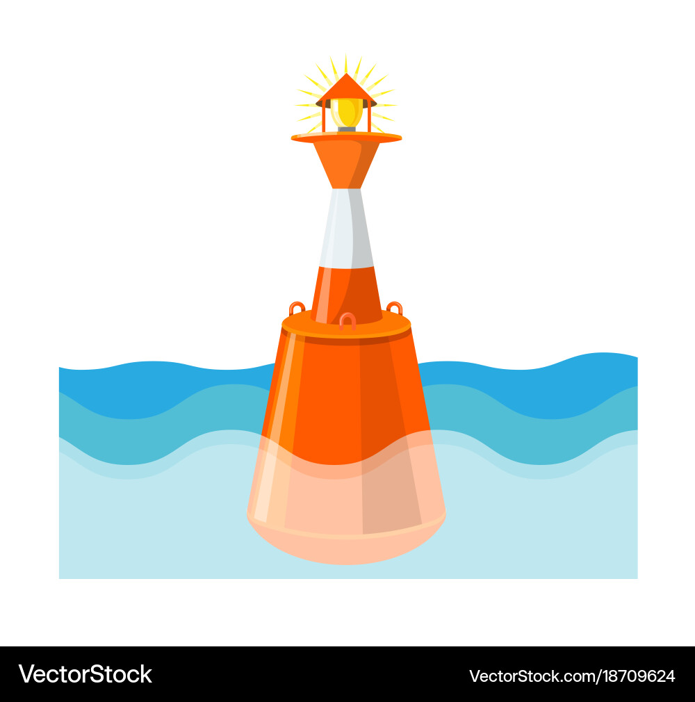 Maritime Buoy - Navigation Marker Royalty Free Vector Image