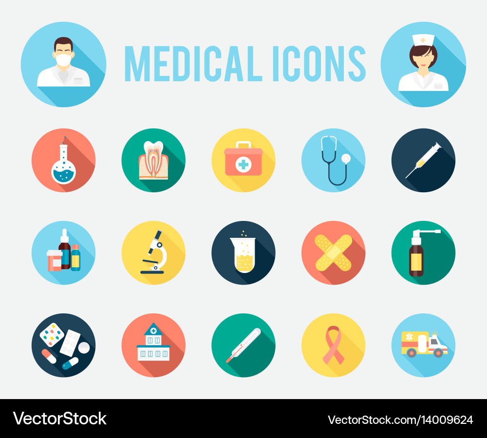 Medical tools and equipment Royalty Free Vector Image