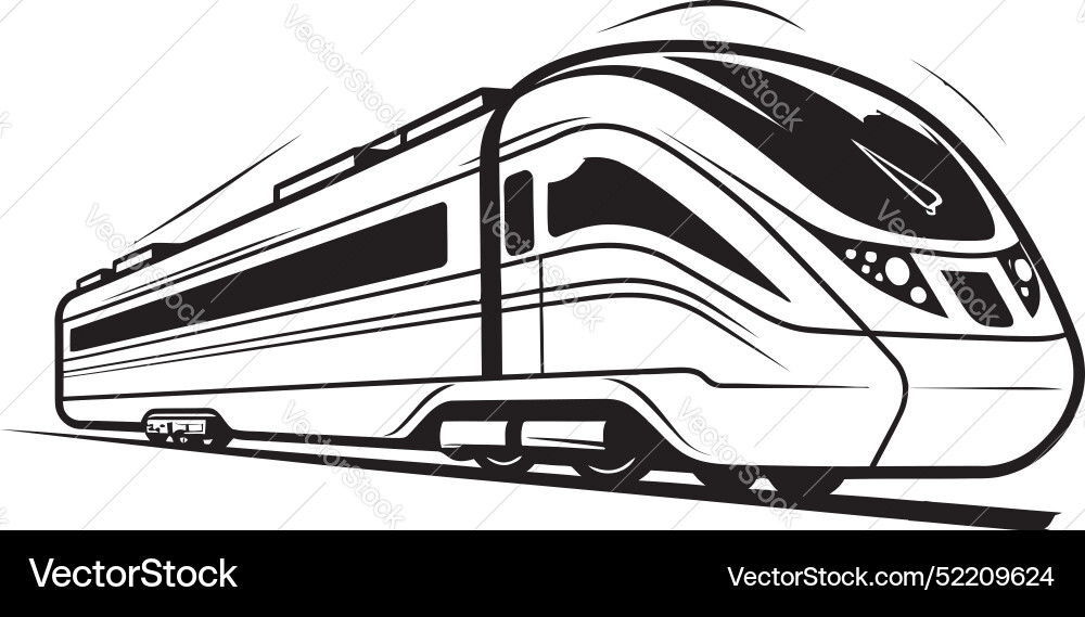 Turbo transit icon of high speed train express Vector Image