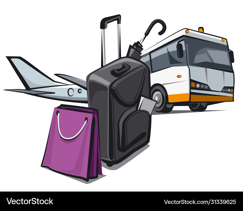 Baggage for travel Royalty Free Vector Image - VectorStock