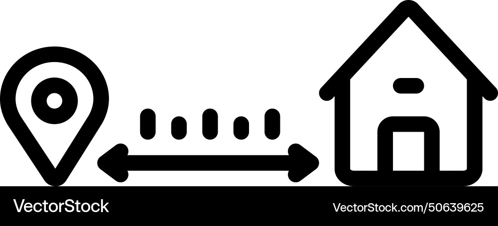 Distance Royalty Free Vector Image - VectorStock