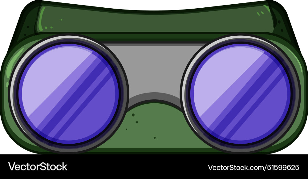 Goggle goggles welding cartoon Royalty Free Vector Image