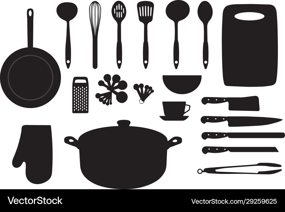 Kitchen utensils Royalty Free Vector Image - VectorStock