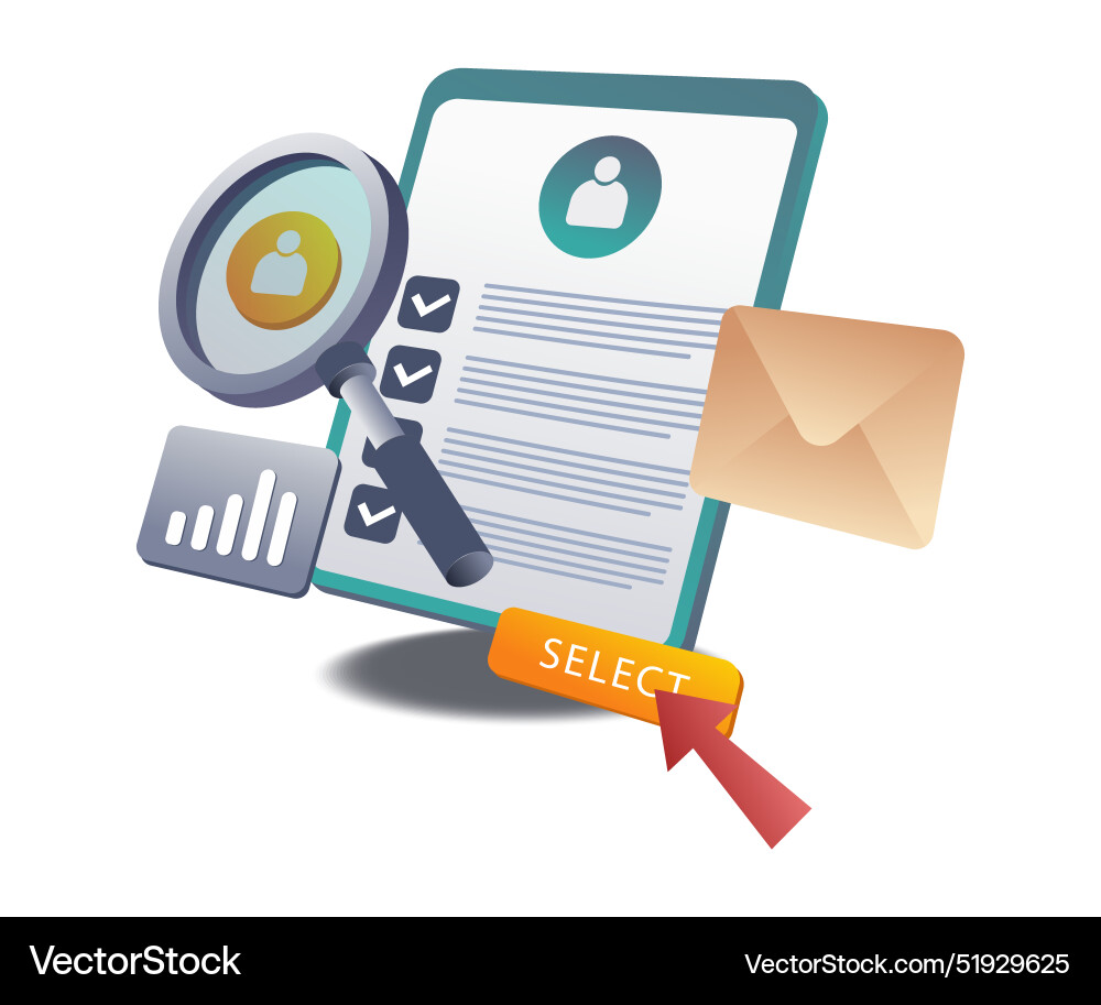 Options for data checklist selection Royalty Free Vector