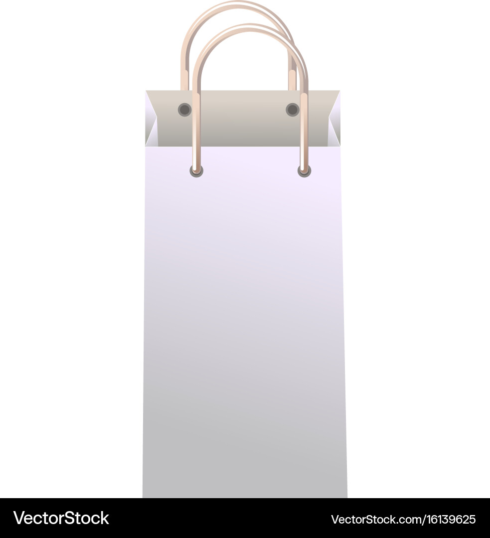 Vertical paper bag Royalty Free Vector Image - VectorStock