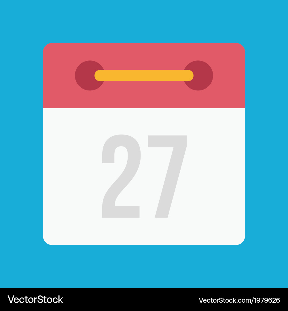Calendar icon Royalty Free Vector Image - VectorStock
