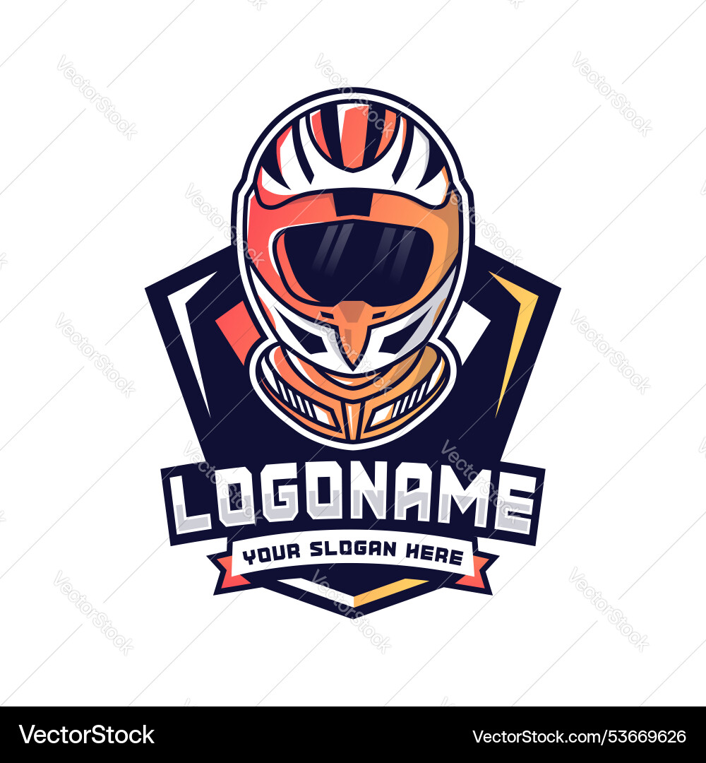 Car racing logo design Royalty Free Vector Image