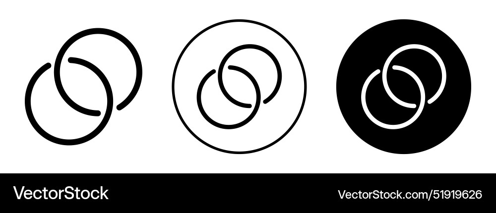 Connect icon collection of outline thin line Vector Image