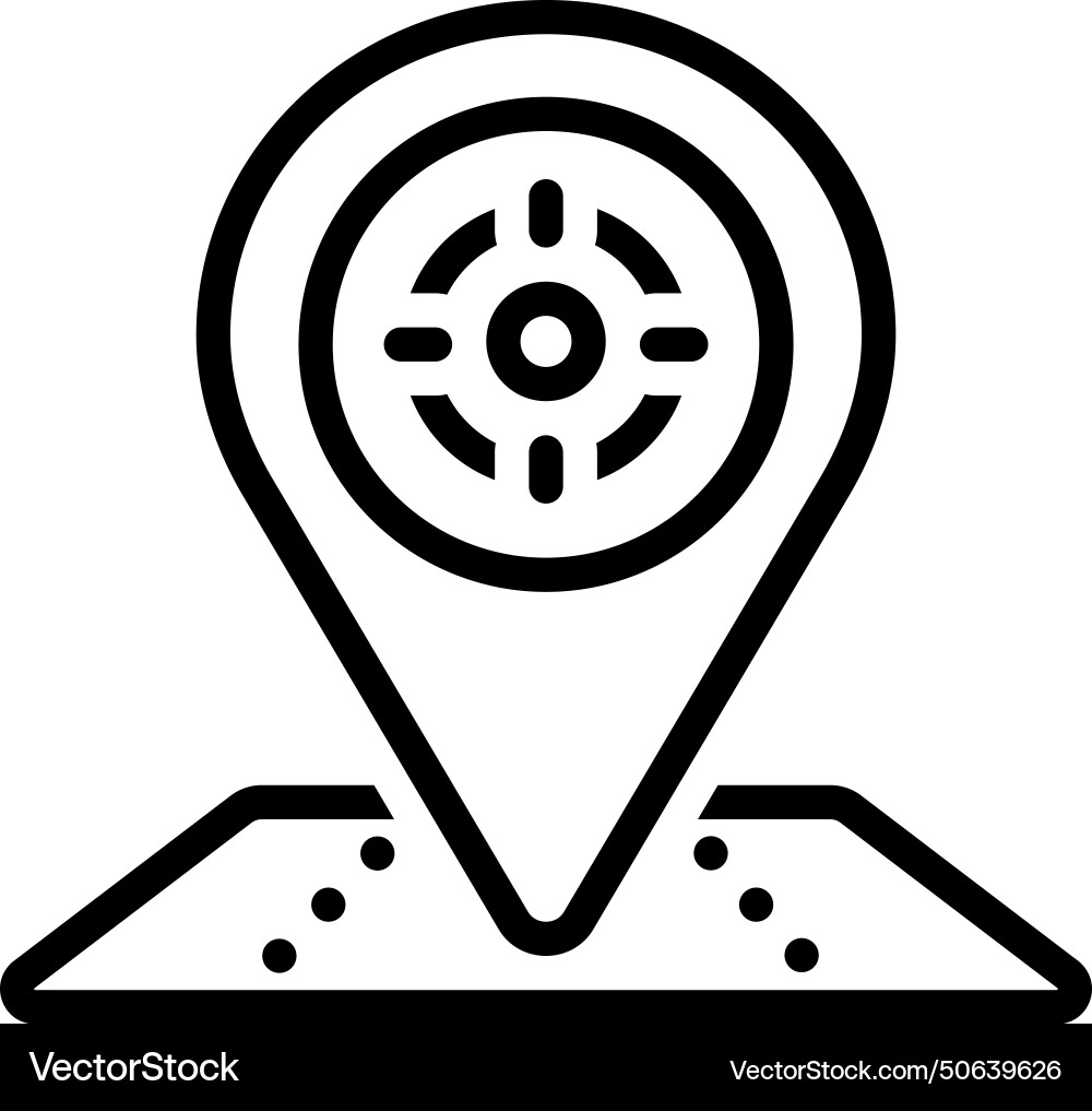 Exact Location Royalty Free Vector Image Vectorstock