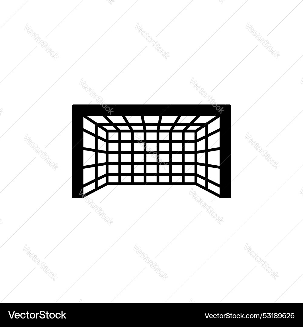 Goal net icon isolated on white background Vector Image