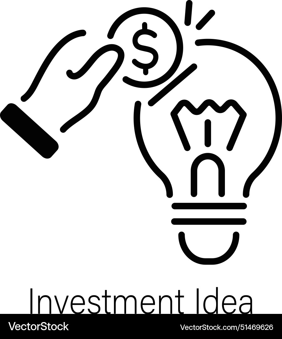 Investment idea Royalty Free Vector Image - VectorStock
