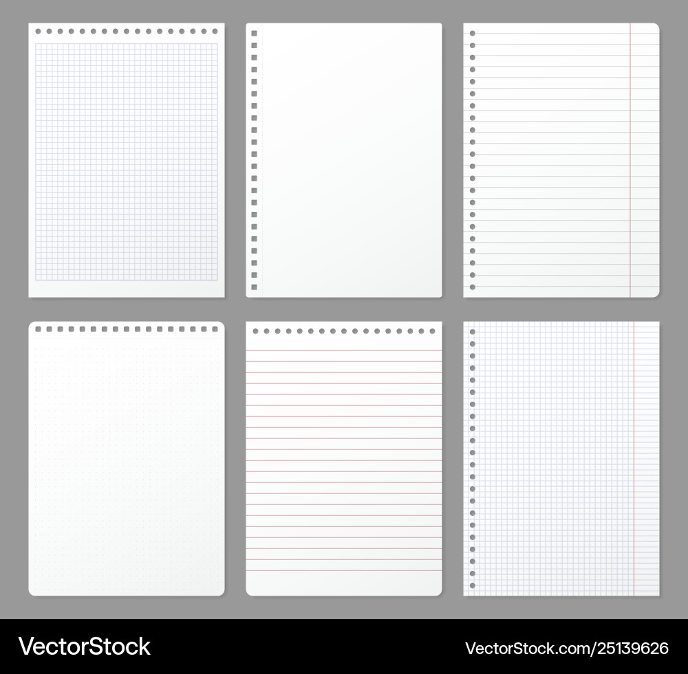Torn Paper Sheets Royalty Free Vector Image - VectorStock