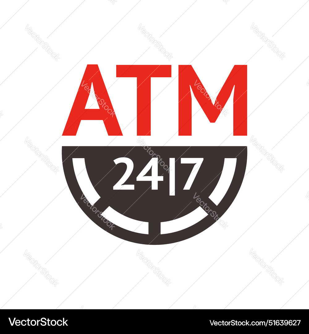 Atm icon made in color style Royalty Free Vector Image
