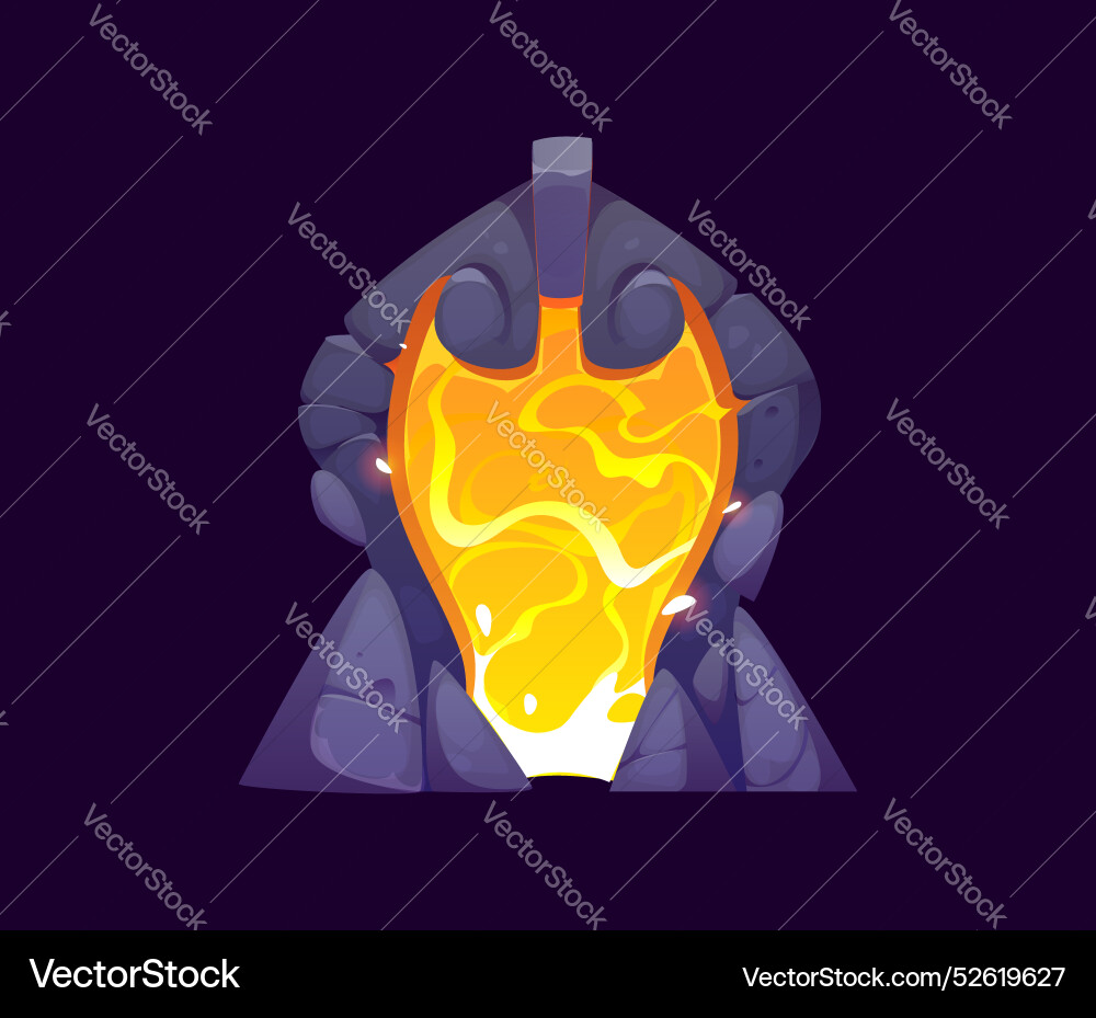 Fantasy magic portal stone arch glowing entry Vector Image