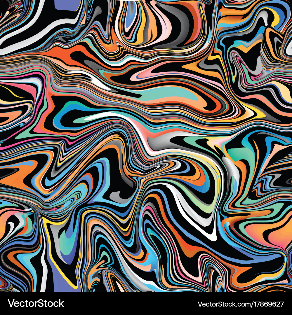 Marble seamless pattern in neon brightful colors Vector Image