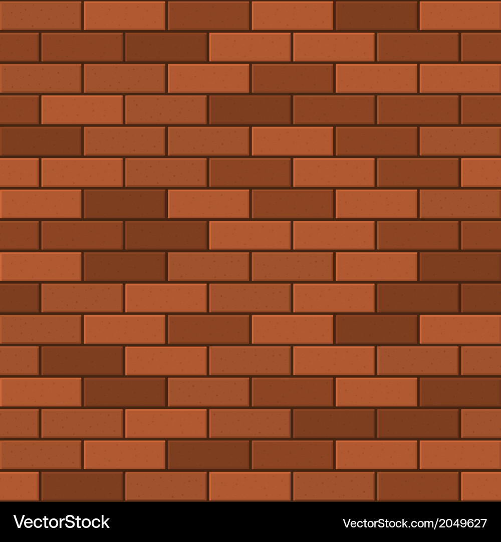 Seamless pattern of red brick Royalty Free Vector Image
