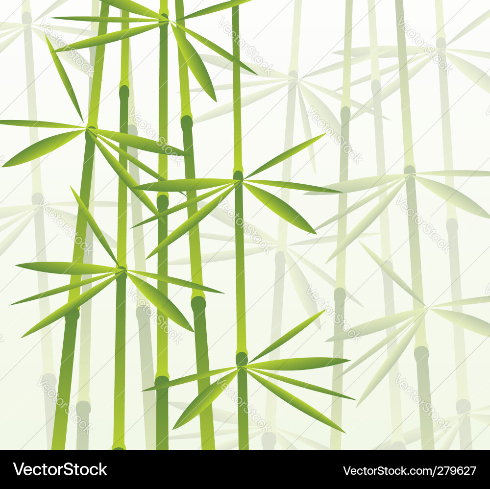 Tropical bamboo forest Royalty Free Vector Image