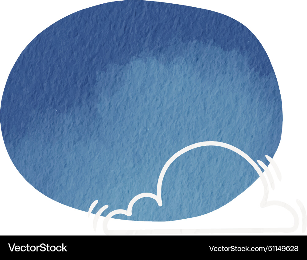 Abstract doodle cloud with blue sky banner Vector Image