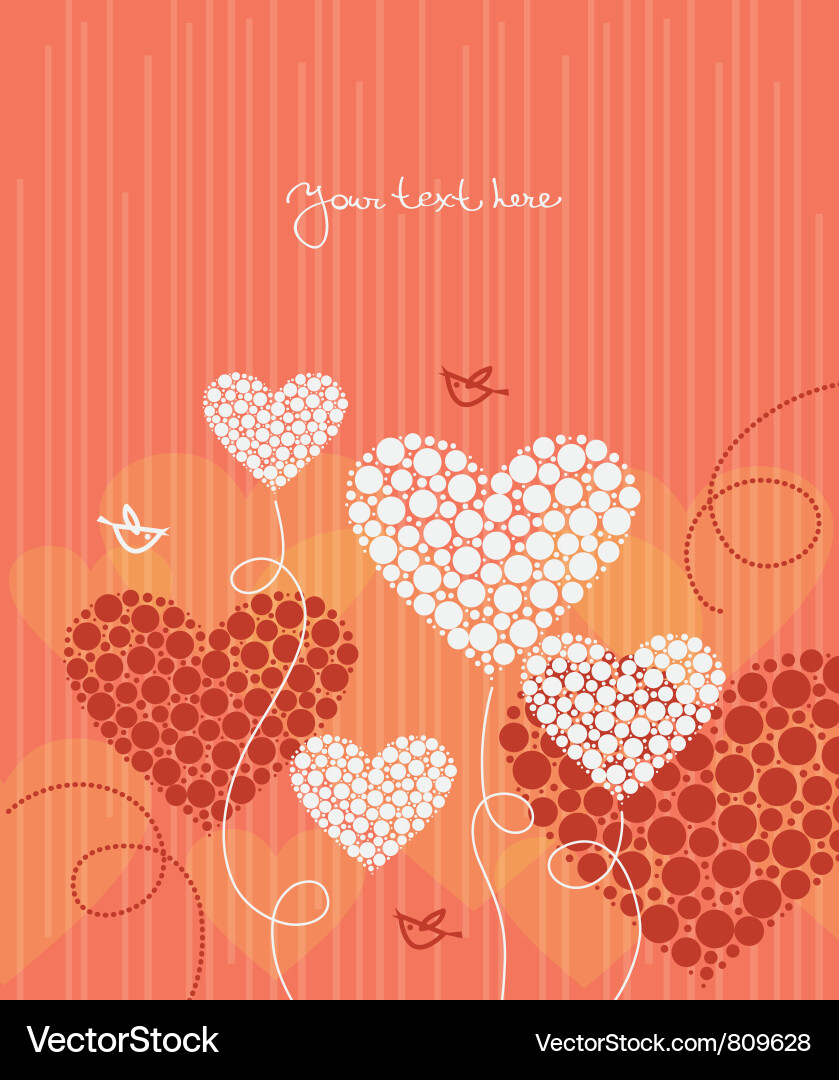 Abstract Heart Background Royalty Free Vector Image