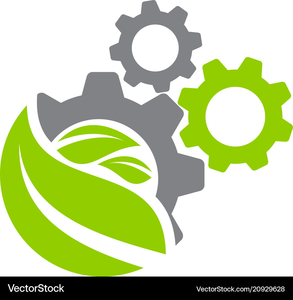 Farm technology logo design template Royalty Free Vector