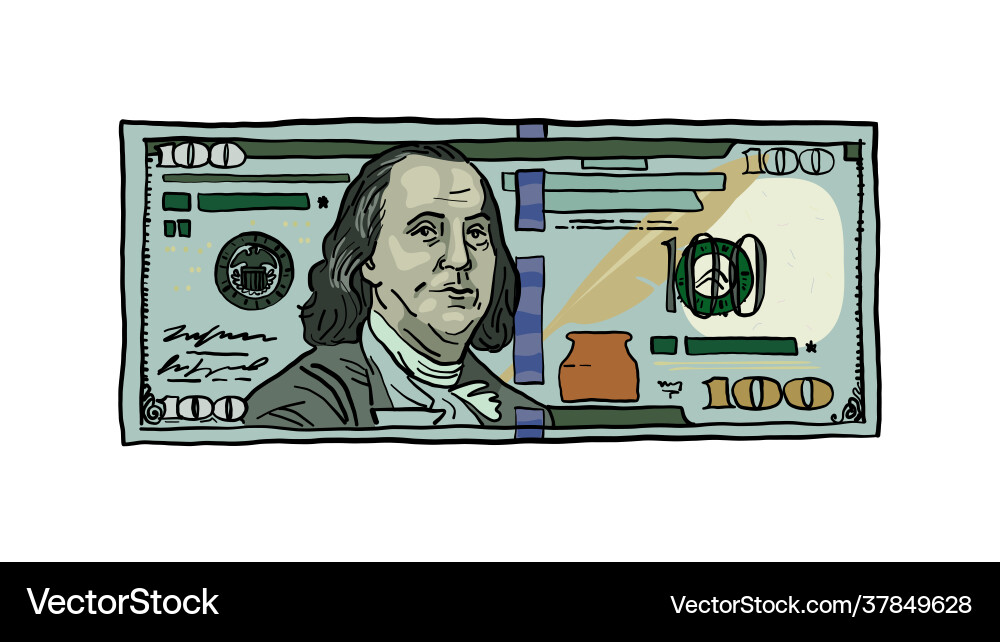 Cartoon Dollar Bill