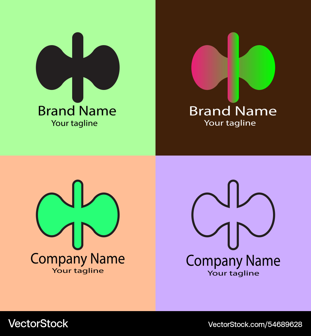 Professional latest unique logo Royalty Free Vector Image