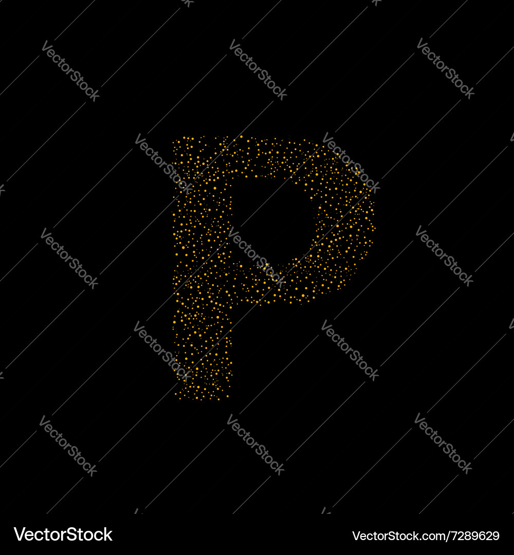 Magic p letter Royalty Free Vector Image - VectorStock