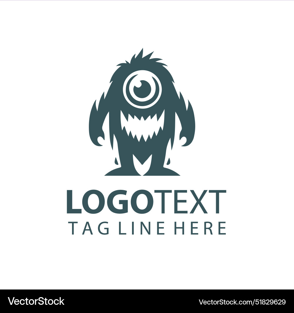 Monster logo Royalty Free Vector Image - VectorStock
