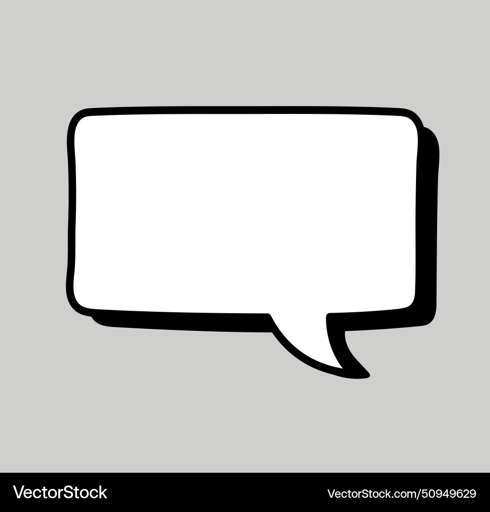 Speech bubble icon for comics callout cloud Vector Image