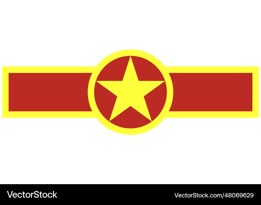 Vietnam air force roundel Royalty Free Vector Image