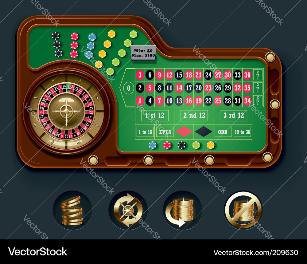 Roulette Table European Vector Images (62)