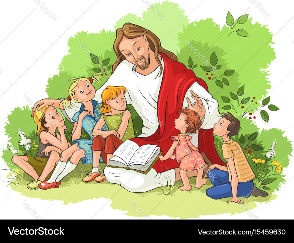 Family Reading Bible Clipart