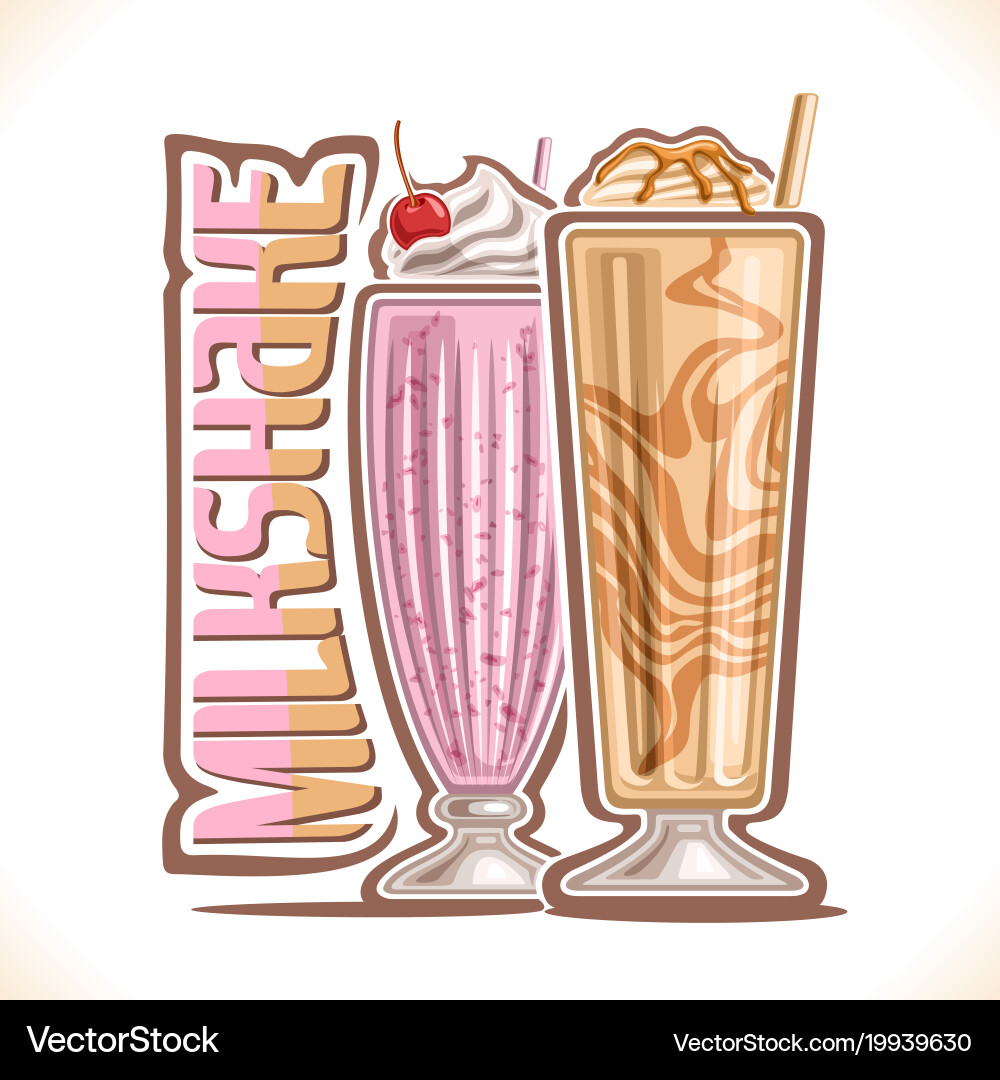 Milkshake Royalty Free Vector Image - VectorStock