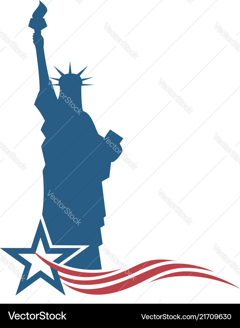 Statue of liberty Royalty Free Vector Image - VectorStock