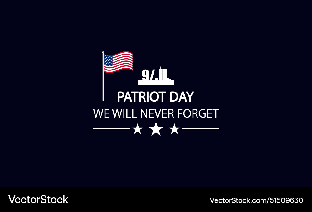 United in remembrance flag design tribute Vector Image