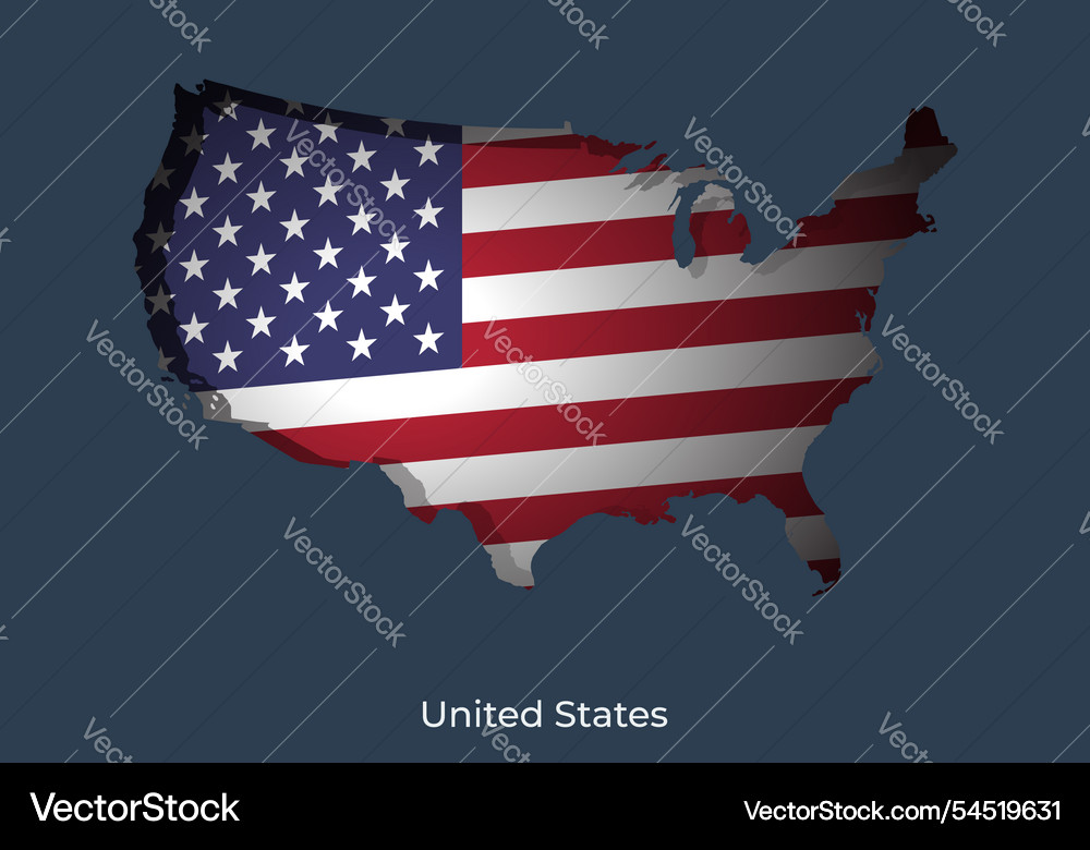 Flag map nation Royalty Free Vector Image - VectorStock