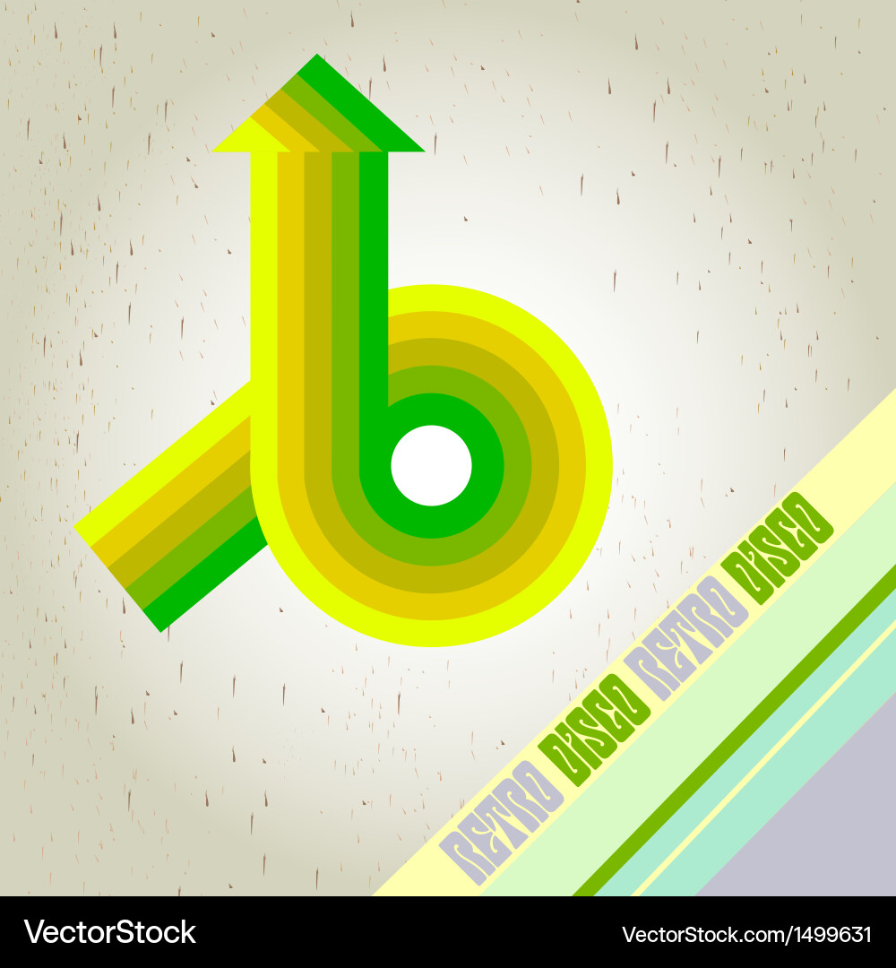 Retro arrow background Royalty Free Vector Image