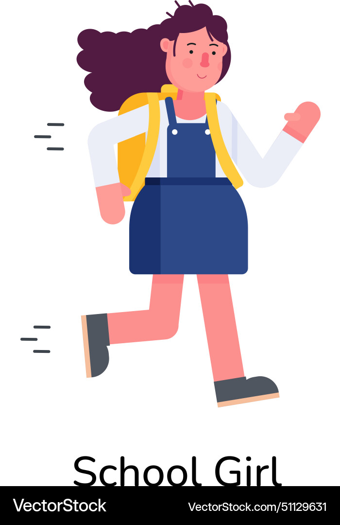 School girl Royalty Free Vector Image - VectorStock