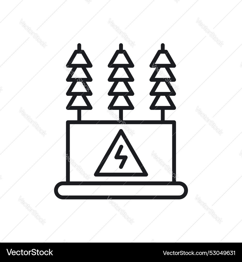 Transformer icon isolated on white background Vector Image