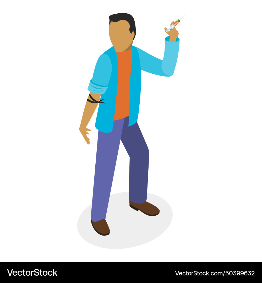 3d isometric flat of bad Royalty Free Vector Image