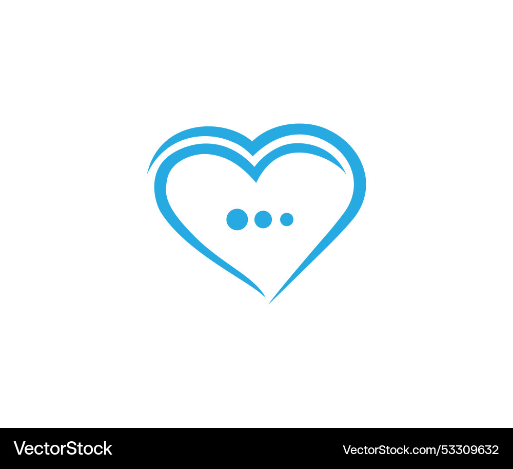 Love message logo logo design Royalty Free Vector Image