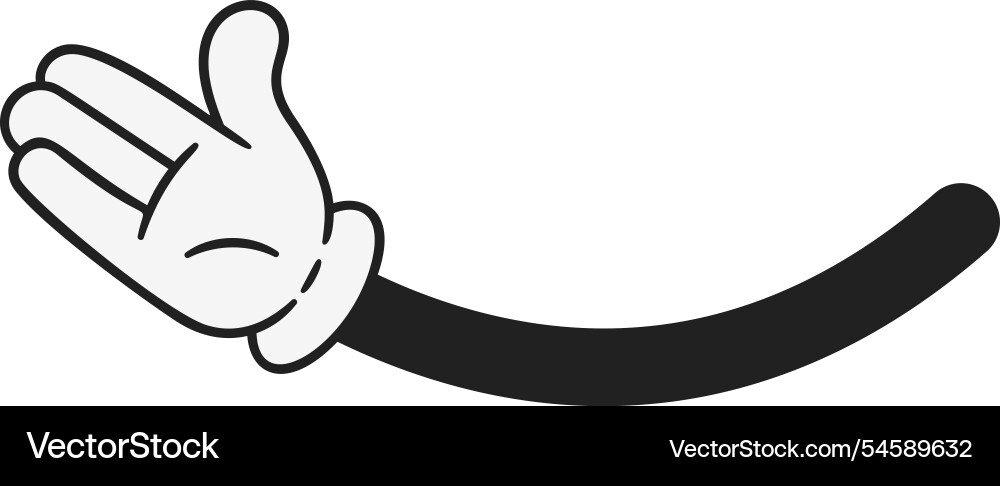 Retro comic willkommen handshake Geste Lizenzfreier Vektor