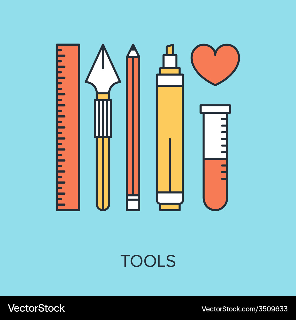 Design tools Royalty Free Vector Image - VectorStock