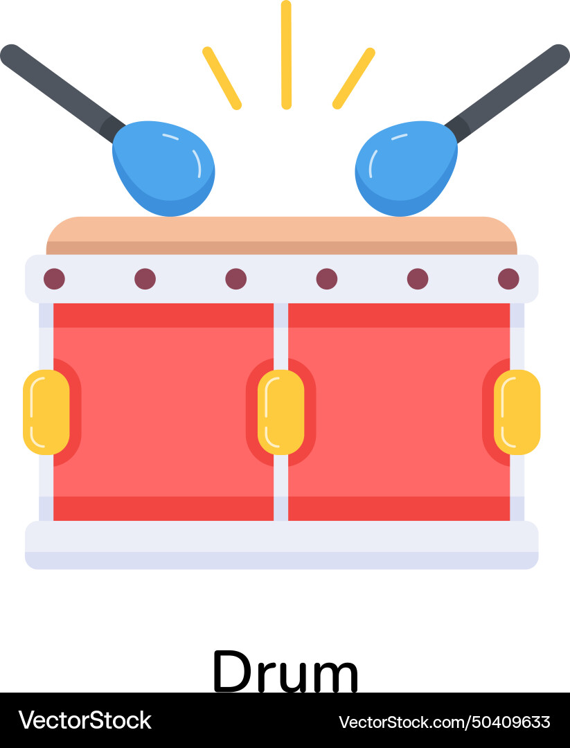 Drum Royalty Free Vector Image - VectorStock