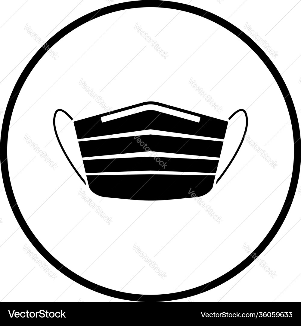 Medical face mask icon Royalty Free Vector Image