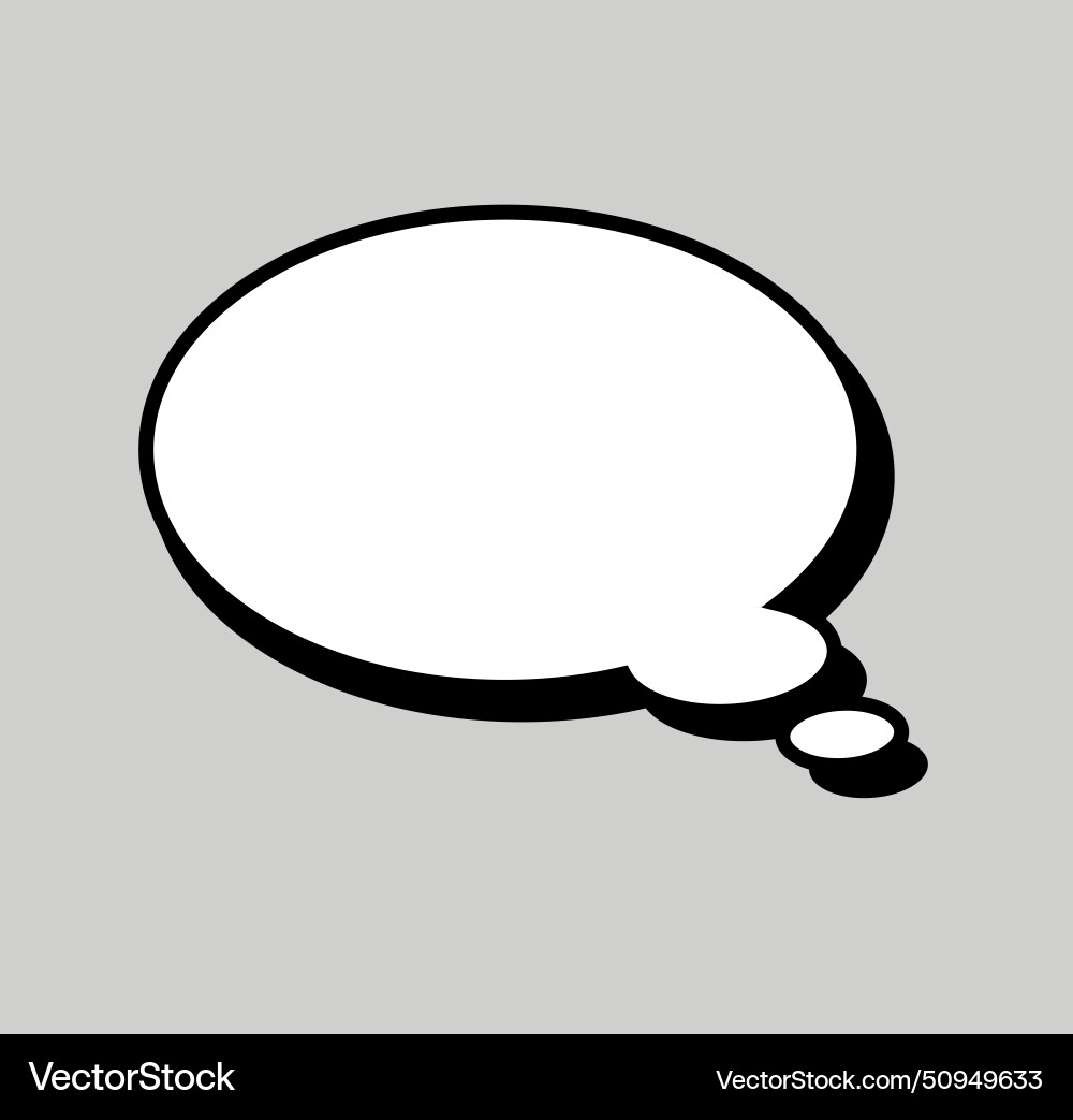 Speech bubble icon for comics callout cloud Vector Image